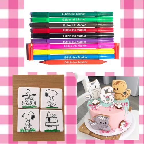 Jual Edible pen tinta aman dimakan hiasan kue cake cookies pulpen ...