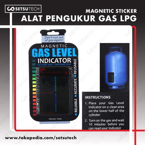 Promo Alat Pengukur Gas LPG Magnetic Sticker Indikator Level Tabung Gas ...