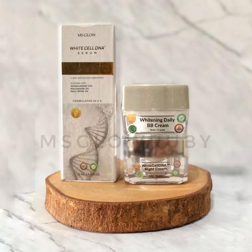 Promo White Cell Dna Ms Glow Serum Dan Night Cream Paket White Cell Dna Paket Bbcream