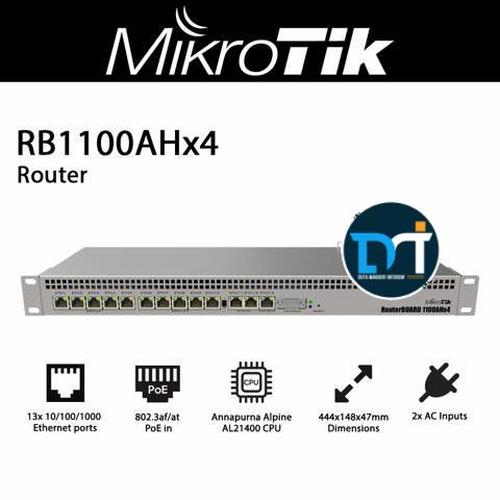 Promo Mikrotik Router RB1100AHx4 - 13-Port Gigabit RouterBoard 1U ...