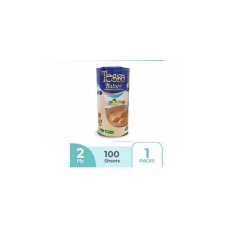 Jual Tessa Nature Towel Roll (100 Sheets x 2ply) TTP 002 100'S - TTP 02 ...