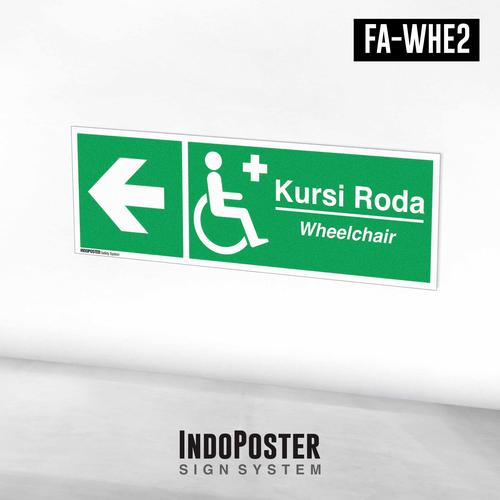 Jual Stiker Safety Sign K3 Arah Kursi Roda Wheelchair - Kab. Bandung ...