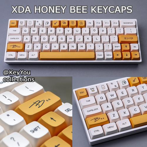 Jual XDA Honey Milk Bee yellow keycaps Not revelation shimmer ...