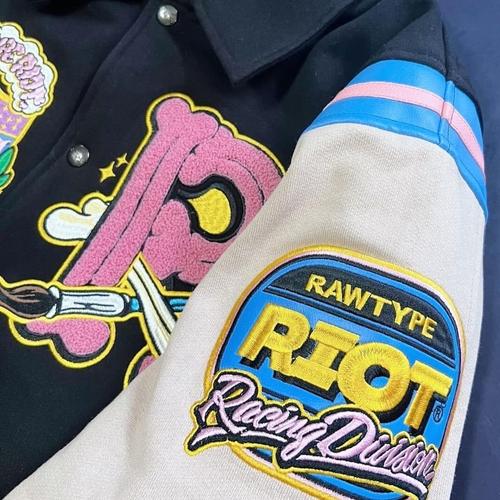 Jual VARSITY JACKET RAWTYPE RIOT X MUKLAY / RAWTYPERIOT / RAW TYPE RIOT ...