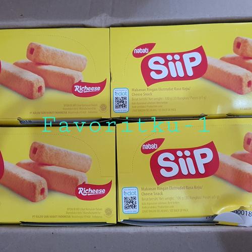 Jual Nabati Siip Snack Rasa Keju/Jagung Bakar/Cokelat. 1Kotak Isi 20 ...