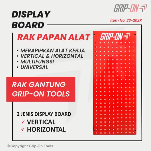 Jual GRIP-ON PAPAN RAK PAJANGAN / DISPLAY BOARD WITH HOOK / SHELF ...