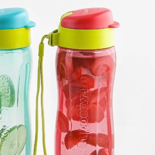 Jual Tupperware Ecco Fashion Bottle 500 ml (1) - Pink tali hijau - Kota ...