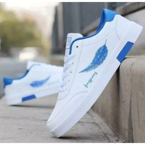 Jual sepatu pria wanita sneakers jimmy official ss senji biru daun ...