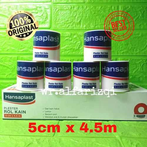 Jual HANSAPLAST ROLL KAIN 5CMx4,5M / JUMBO / PLESTER LUKA / PLASTER ...
