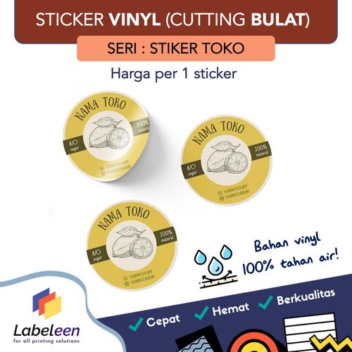 Jual CETAK STIKER VINYL BULAT CUSTOM *ANTI AIR* MURAH | STICKER SEGEL ...