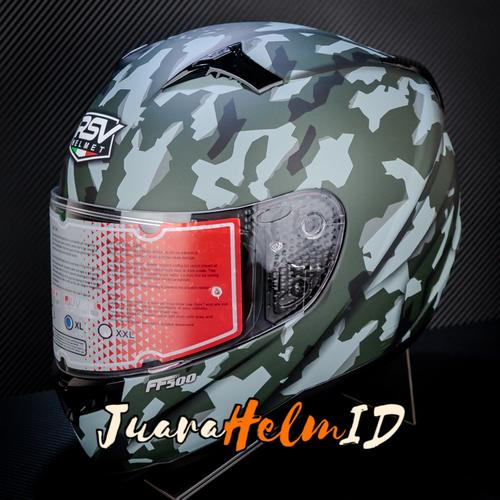Jual RSV HELM FF500 MOTIF / CAMO GREEN DOFF / FF 500 FULLFACE - M ...