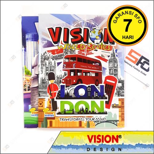 Jual Buku Tulis isi 38 Satuan Vision - Seri Dunia - Cowo - Kota ...