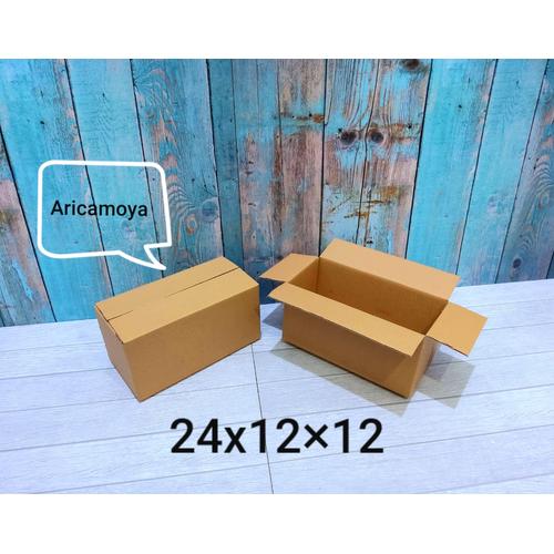 Jual kardus/karton/box uk. 24x12x12 cm untuk packing, singelwall polos ...