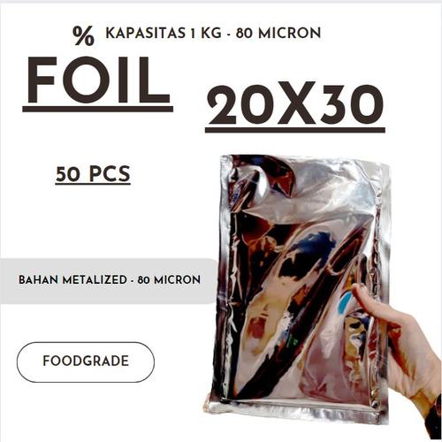 Jual kemasan sachet aluminium foil 20x30 cm - sachet aluminium foil isi ...