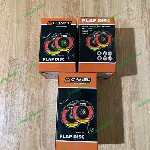 Jual Ampas susun CAMEL 4 INCH / Flap disc CAMEL 4 INCH - 400 - Jakarta ...