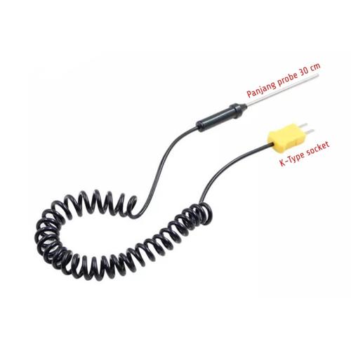 Jual Temperature Sensor probe 30cm 300mm Thermocouple K-Type - Jakarta ...