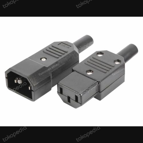 Jual Konektor C14 MALE/C13 FEMALE 10A/SOCKET C14/C13 10 AMPERE - C13 female - Jakarta Pusat ...