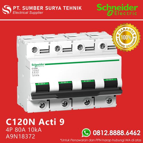 Jual MCB C120N 4P 80A 10kA A9N18372 Saklar Mini Circuit Breaker Schneider - Jakarta Pusat - Toko ...