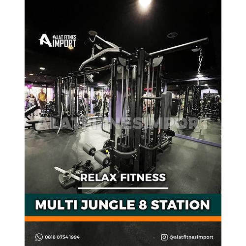 Jual 8 Station Jungle Gym 8 Stack Relax Fitness Multi Gym Stasion ...