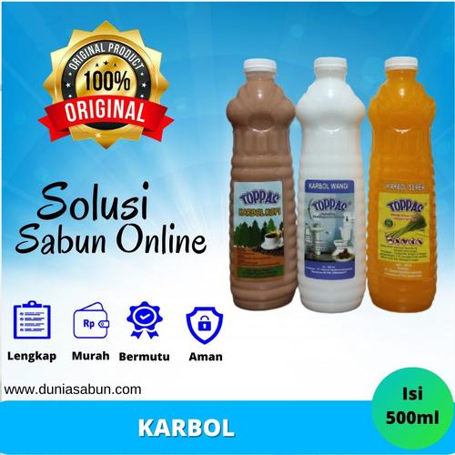 Jual KARBOL WANGI TOPPAS EKONOMIS KEMASAN BOTOL 500ML -PINUS , SEREH ...