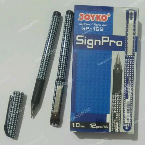 Jual Pen Sign Pro/ Pen Tanda Tangan/ Gel Pen 1.0mm/ Ballpoint/ Joyko GP-169 - Hitam - Jakarta ...