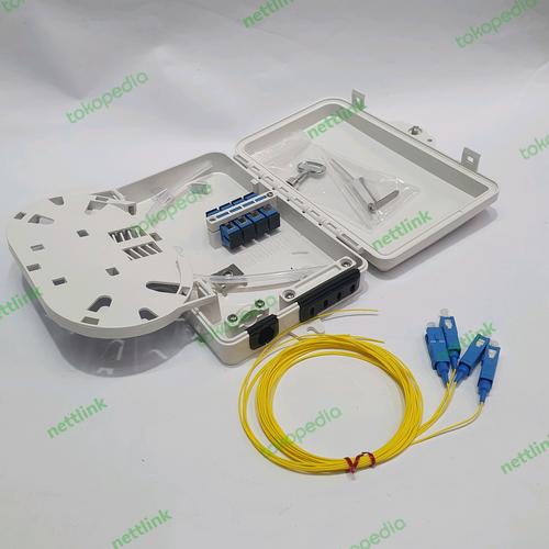 Jual odp 4 core sc fullset / odf / roset outdoor 4 core sc lengkap ...