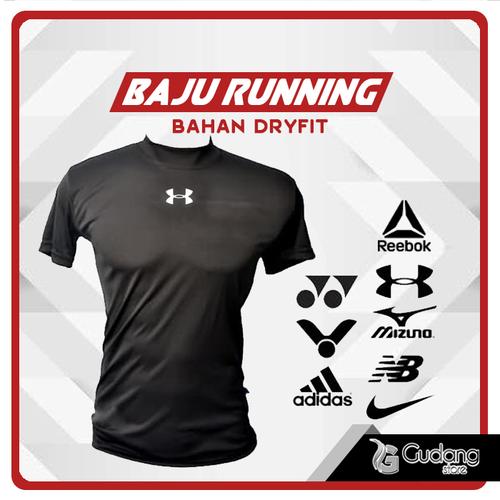 Jual KAOS BAJU RUNNING OLAHRAGA PRIA BADMINTON VOLI FUTSAL PILIHAN ...