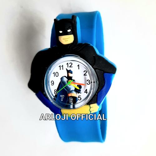 Jual Jam Tangan Anak Jepret/tepok SPIDERMAN + FREE BATERAI CADANGAN ...