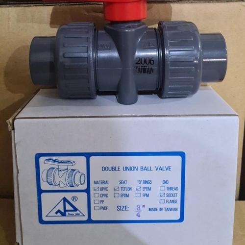 Jual Double True Union Ball Valve Hershey 3/4" inch POLOS / DRAT PVC ...