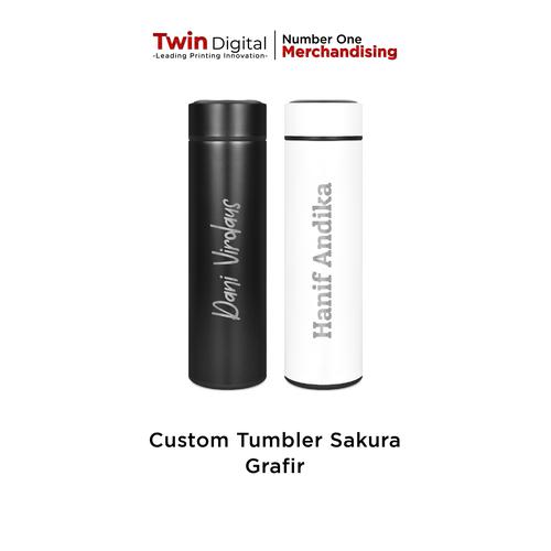 Jual Tumbler Custom Botol Minum Stainless Sakura Grafir 500 ml - polos ...