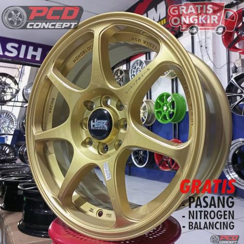Jual velg racing r16 ori hsr sebunsuta R16 rata body yaris gratis ...
