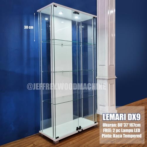 Jual RAK DISPLAY DX9 BESAR FIGURE HOBBY ETALASE 2 PINTU KACA PAJANG ...