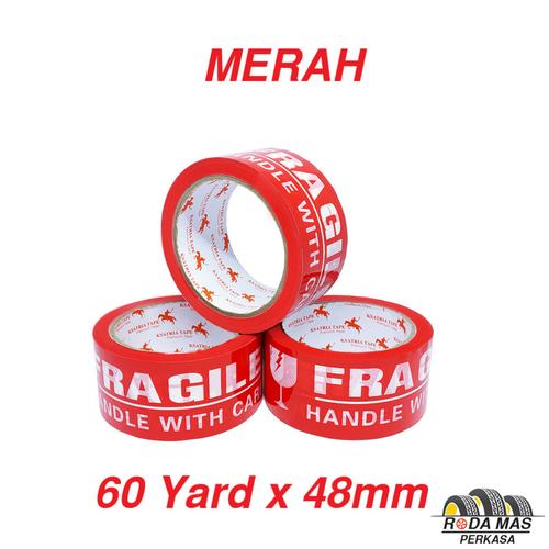 Jual Lem Lakban Isolasi Printing Market Place Fragile Sayur Fresh ...
