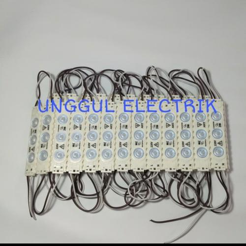 Jual Lampu modul 3 mata LED neon box 220 volt AC 3 watt 220v 3w - warm ...