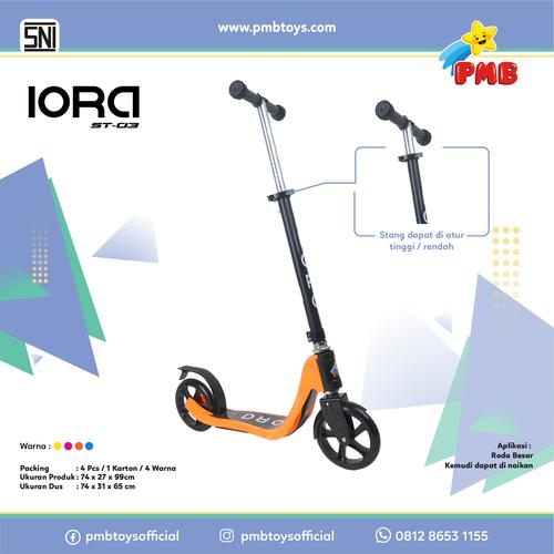 Jual Mainan Anak Skuter Otoped Roda 2 PMB SNI IORA Scooter Batita ST-03 ...
