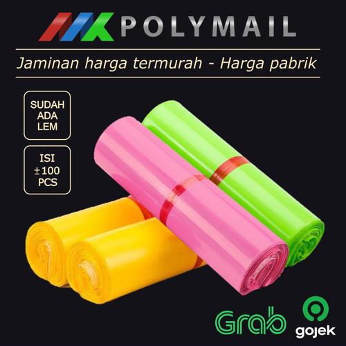 Jual POLYMAILER ±100PCS PINK HIJAU KUNING EKONOMIS PLASTIK PACKAGING ...