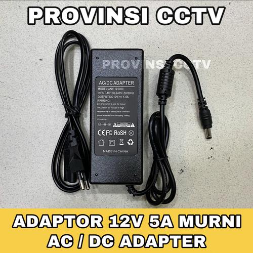 Promo ADAPTOR CCTV 12V 5A MURNI / ORIGINAL MADE IN TAIWAN / ADAPTOR DVR ...