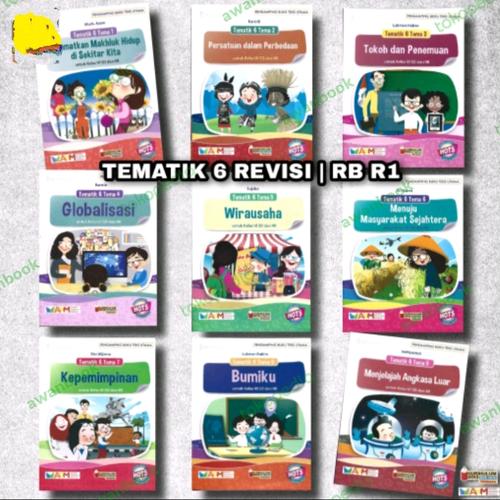 Jual NEW ! Tematik kelas 6 SD tema 1 2 3 4 5 6 7 8 9 Revisi RB R1- Platinum - Kelas 6 tema 1 ...