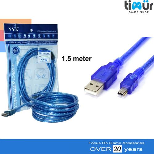 Jual Kabel USB to Mini USB 5pin NYK Kabel Data USB to 5 PIN - Kab ...