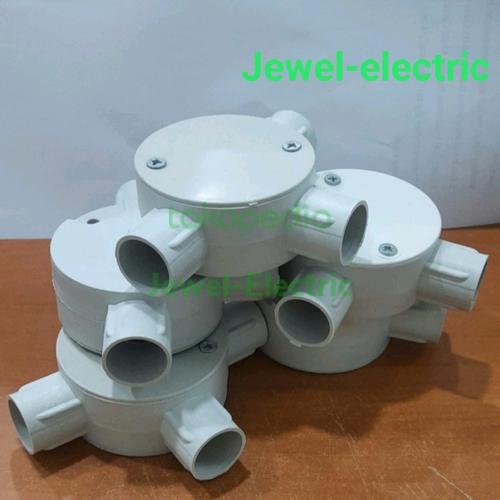 Jual T-Dus Cabang 3 20mm Merk Polos/T Dus Sambungan Pipa Kabel Listrik ...
