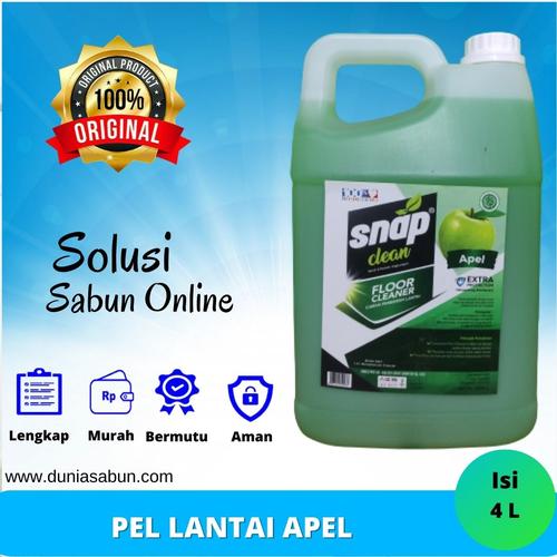 Jual SABUN PEMBERSIH LANTAI SNAP CLEAN KEMASAN JERIGEN 4 LITER ...