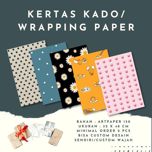 Jual [AP 150 A3+] Kertas Kado - Wrapping Paper - Kertas Sampul Custom ...