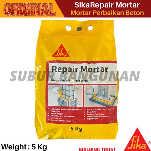 Jual Sika Repair Mortar 5 Kg Mortar Perbaikan Beton SikaRepair Pengisi ...