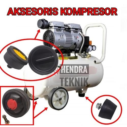 Jual ACC RODA KOMPRESOR SET KAKI KARET COMPRESSOR SILENT OILLESS FILTER ...