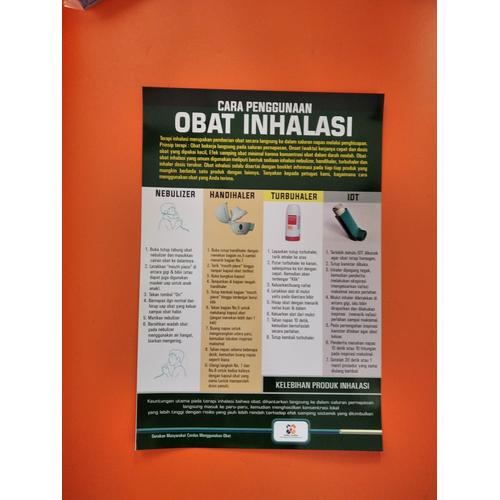 Jual Poster Kesehatan - Poster Cara Penggunaan OBAT INHALASI - Kab ...