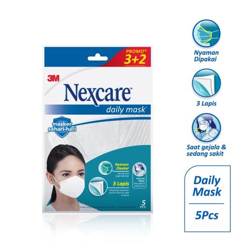 Jual 3M Masker Nexcare Daily FIT MASK PUTIH Rejuvenate - 1 Pack (5 Masker) - Kab. Bekasi - 3M by ...