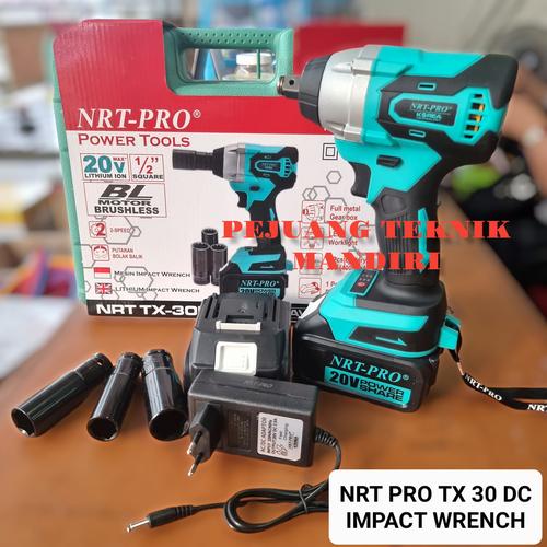 Jual BOR CORDLESS IMPACT WRENCH BRUSHLESS NRT PRO TX30 DC / NRT PRO TX ...