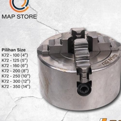 Jual Chuck Bubut 4" 4 Jaw / Claw Bubut 4 Jaw / Catok Kepala Bubut 4 ...