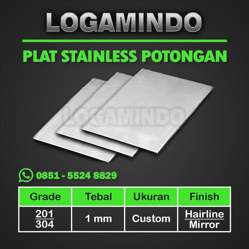 Jual Plat Stainless Steel 1 mm | Plat Stainless Potongan 1mm Per CM ...