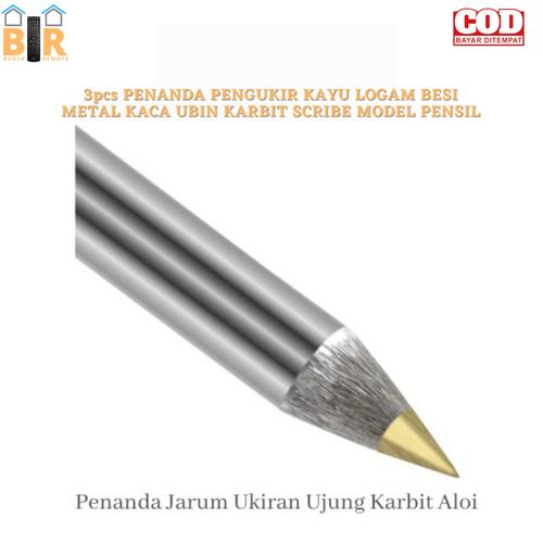 Jual 3pcs Penanda Pengukir Kayu Besi Metal Kaca UBIN Karbit SCRIBE ...